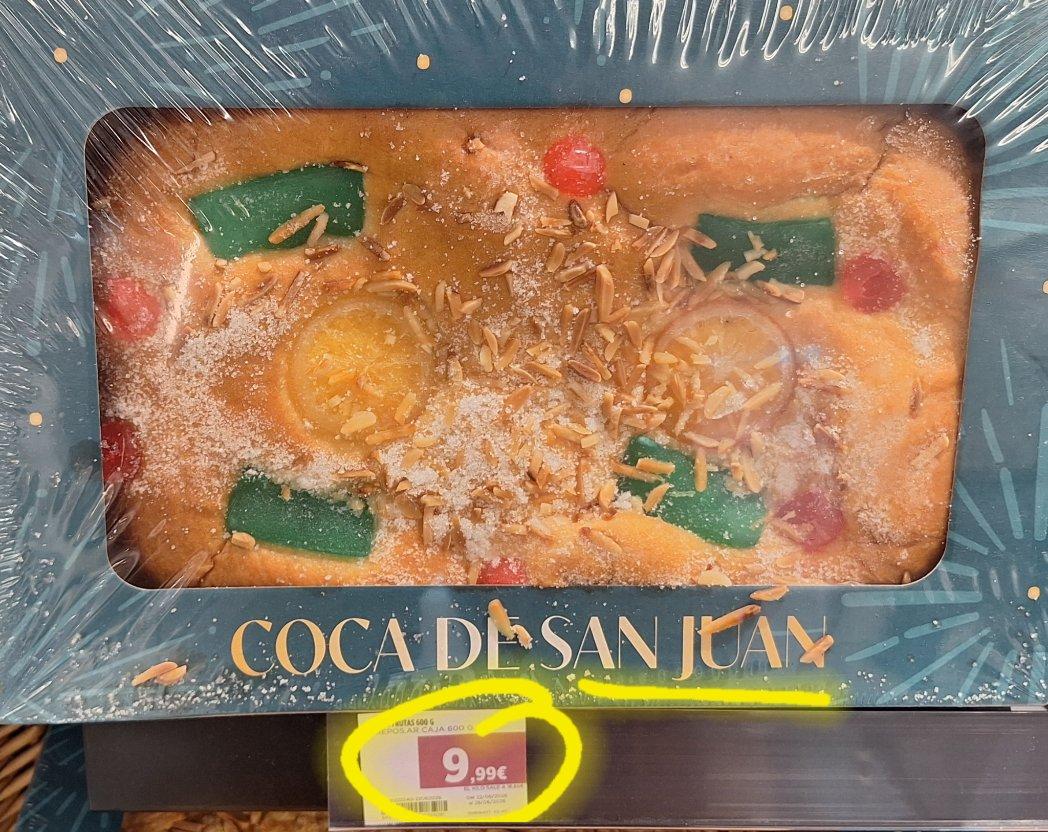El Corte Inglés ven ‘coca de San Juan’ feta a Saragossa