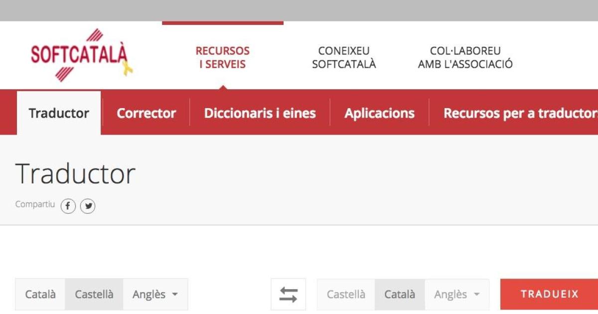 Softcatalà presenta un traductor automàtic anglès - català basat en la ...