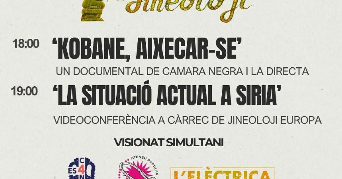 Projecció simultània del documental 'Kobane, aixecar-se', en els ...