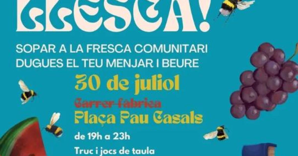 ‘Dimecres a la llesca!’ a la plaça Pau Casals, amb jocs, intercanvi de ...