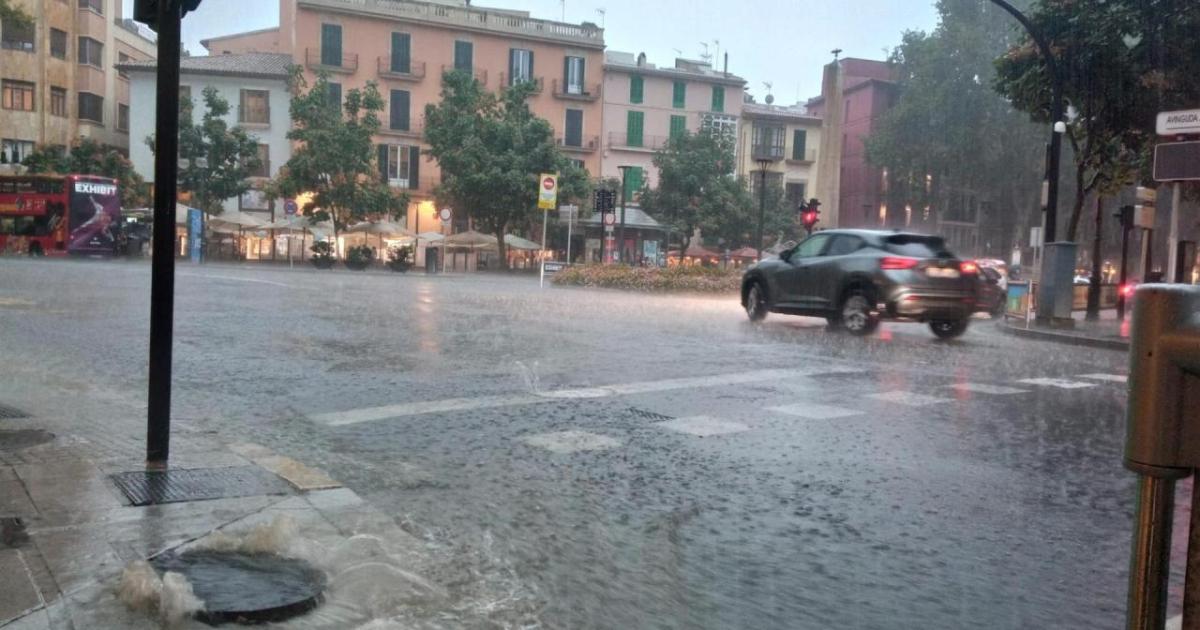 Activada l'alerta groga per pluges i tempestes a totes les Illes Balears