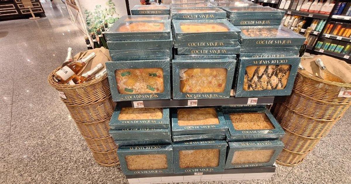 El Corte Inglés ven ‘coca de San Juan’ feta a Saragossa
